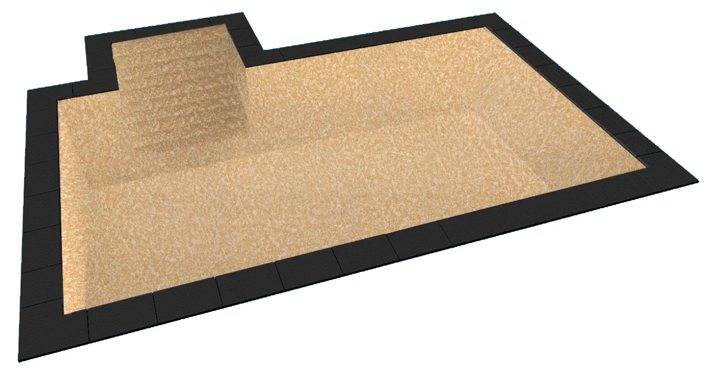 Лайнер Aquaviva Touch Sand Rhine Granite с текстурой камня для ...